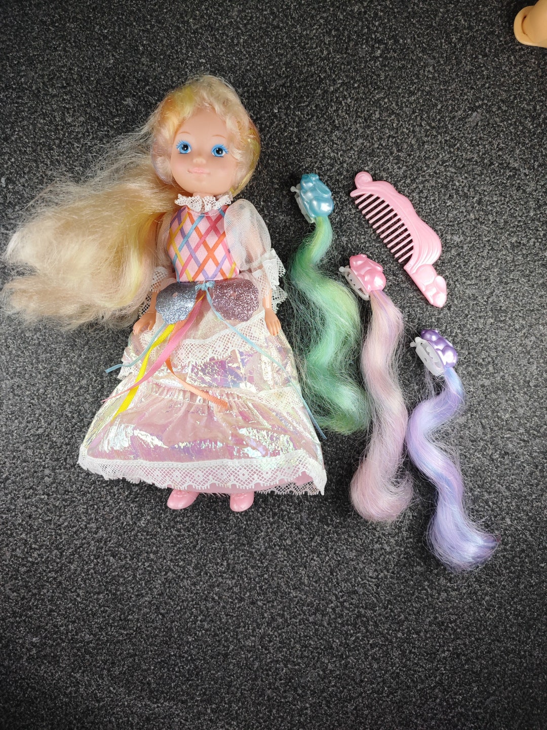 Vintage Mattel Lady Lovely Locks Doll 100% Complete Dress Outfit ...