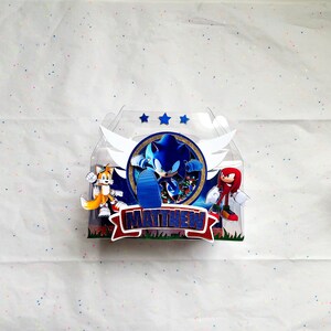 Sonic Favor Treat Boxes Sonic the Hedgehog Gable Boxes Sonic Tails ...