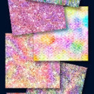 12 SEAMLESS Only JPG Radiant Glitter Sparkling Backgrounds Paper Pack ...