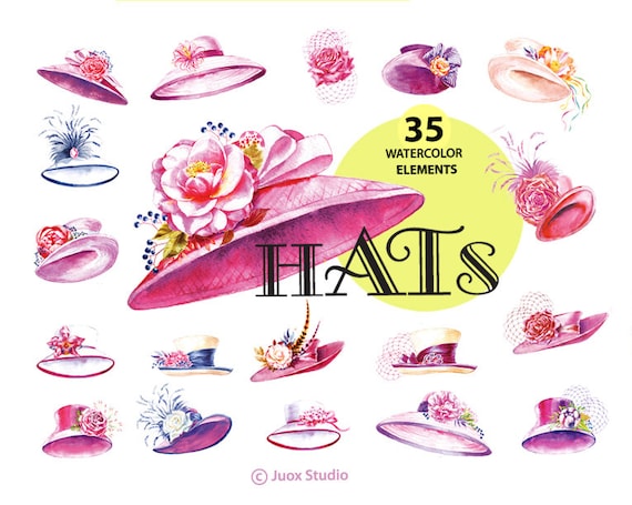 Fancy Pink Hat Clip Art