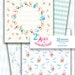 Alice 2 Paper Pack, Alice Digital Paper, Watercolor, Pink Blue Red ...