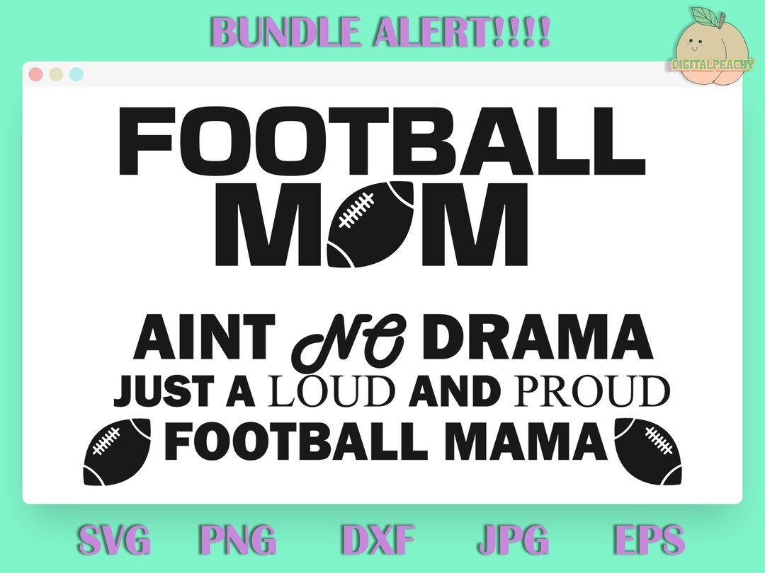 Football Mom SVG Bundle, Football Mom Life Svg, Football Svg Designs ...