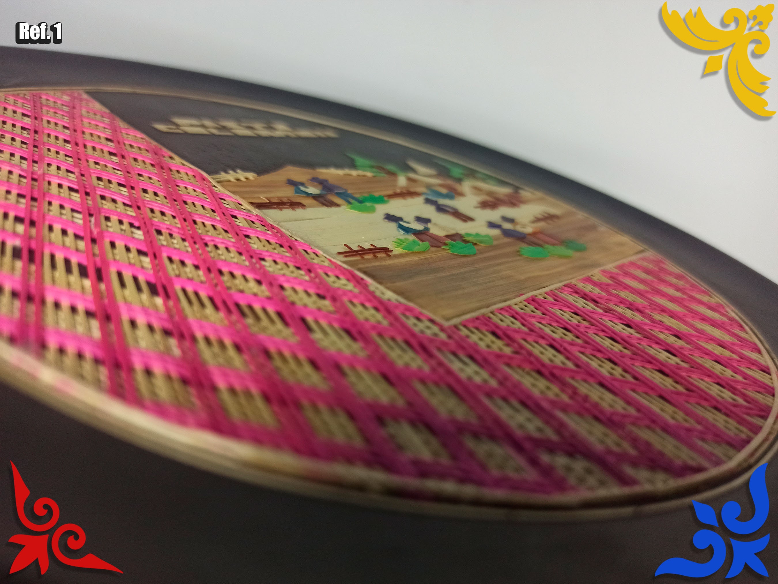 Colombia Wood Decor Colombian Art Handmade Wood Plate Folk Souvenir ...