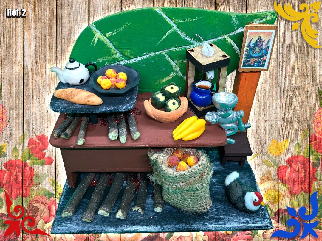Handmade Mini Traditional Colombian Kitchen + Free Gift - Etsy