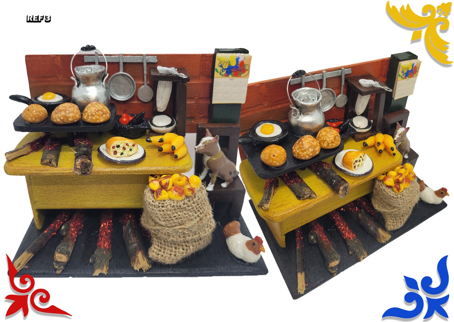 New Styles - Exquisite Handcrafted Colombian Miniature Kitchen - Etsy