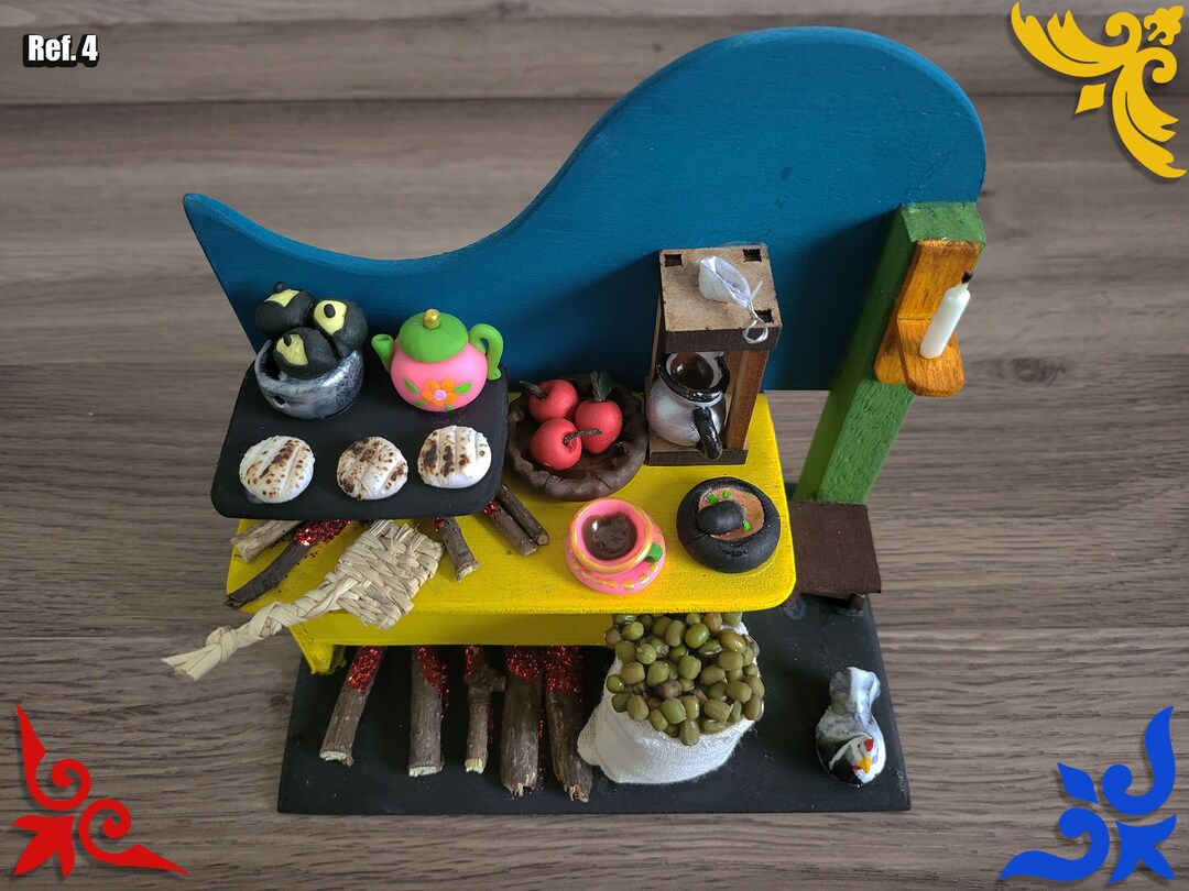 Handmade Miniature Colombian Kitchen - Etsy