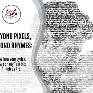 Personalized Lyrics Artwork From Your Photo, Unique Vow Renewal Gift ...