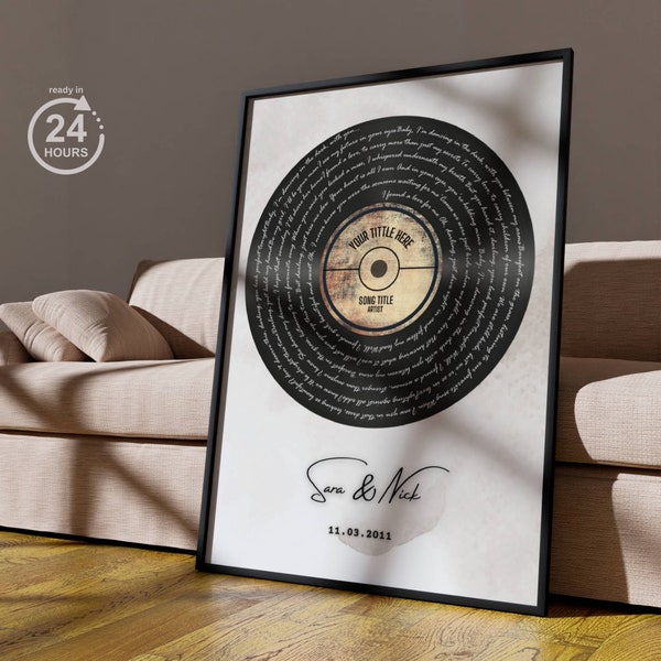 Vinyl Record Gift Song Lyrics - 60+ Gift Ideas for 2024