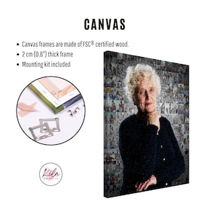 Custom Photo Mosaic, Unique Photo Collage for Couples, Anniversary ...