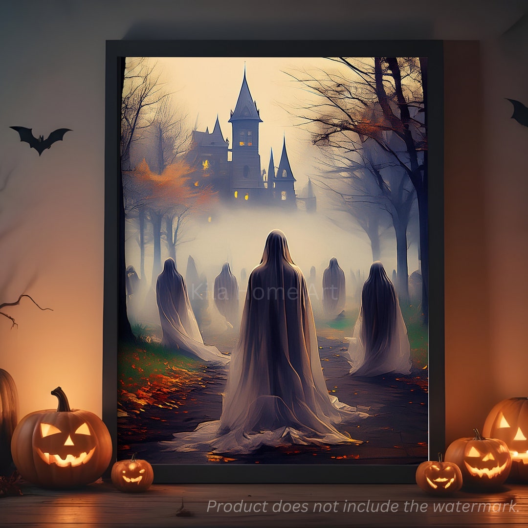 Lost Souls Poster, Spooky Poster, Halloween Wall Art, Haunted Decor ...
