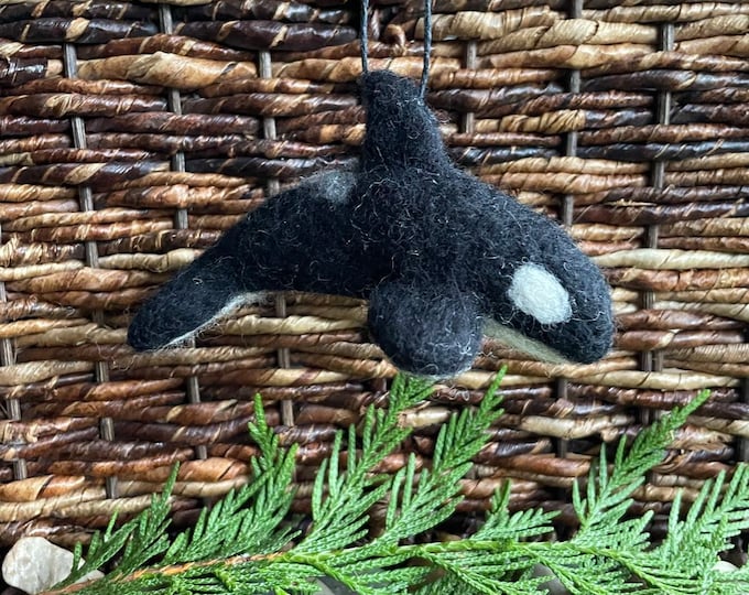 Needle Felted Orca - Killer Whale - Made to Order- - Orcinus Orca ...