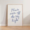 Care Way Less Print Poster, Mental Health Print, Abstract Wall Art ...