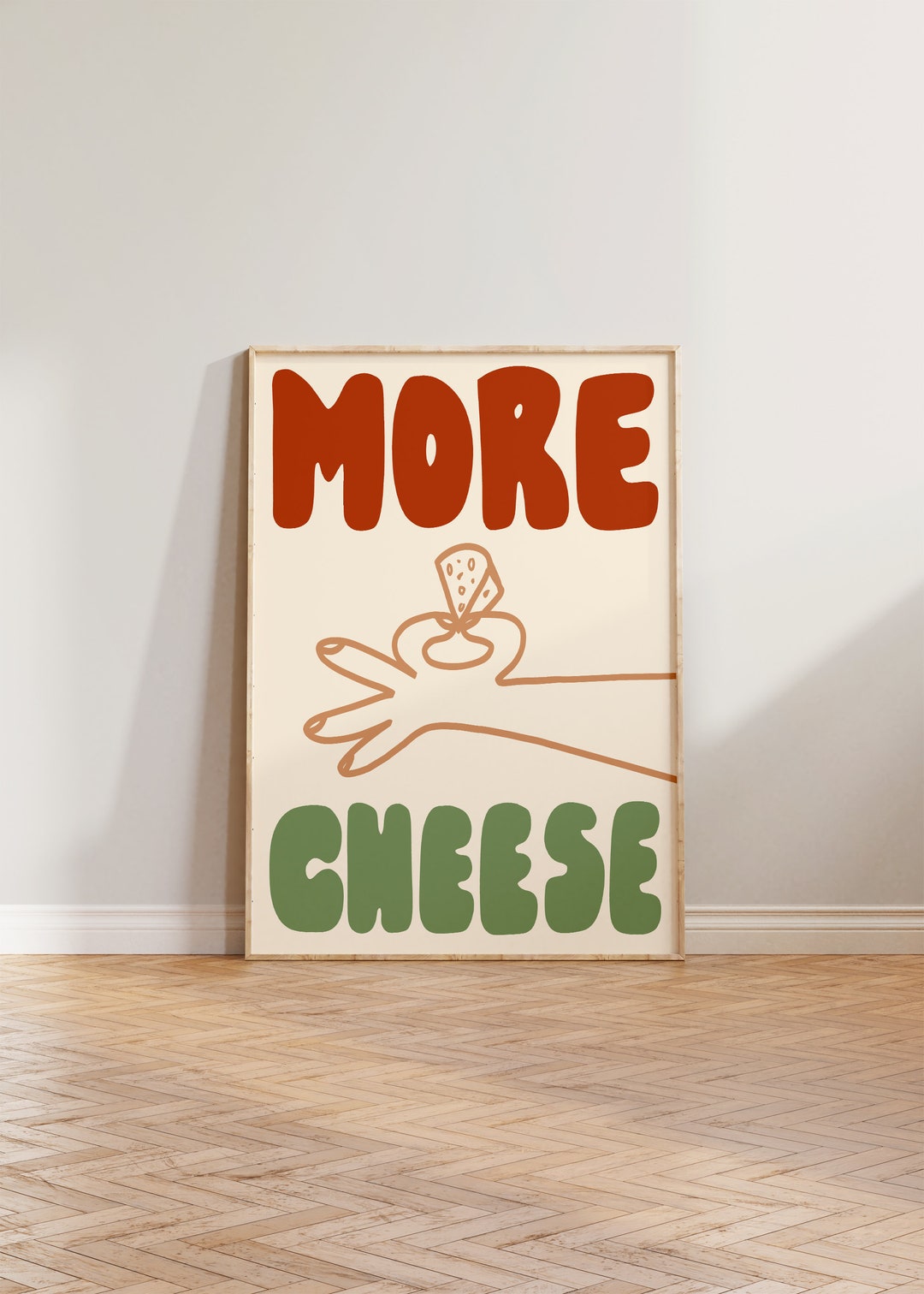 Kitchen Print, Funny Cheese Poster, Food Wall Art, Dining Room Wall ...