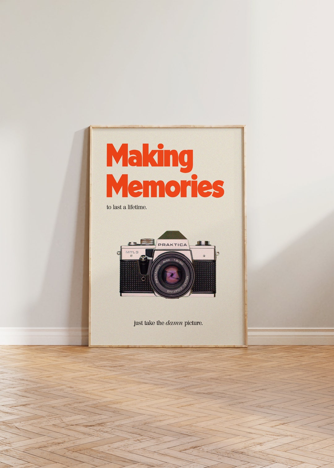 Retro Print, Making Memories Print, Retro Wall Print, Camera Print ...