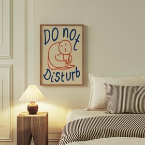 Bedroom Wall Art Print, Sleep Wall Art, Funny Bedroom Prints, Do Not ...