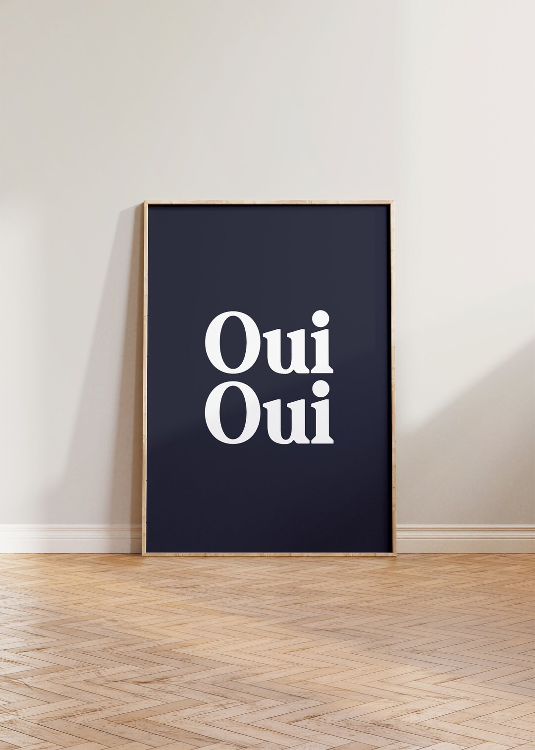 Wall Art, Bathroom Print, Oui Oui Print, Typographic Print, Living Room ...