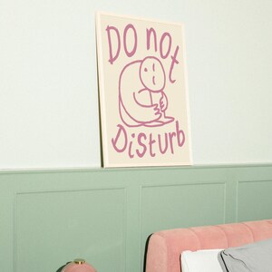 Bedroom Wall Art Print, Sleep Wall Art, Funny Bedroom Prints, Do Not ...