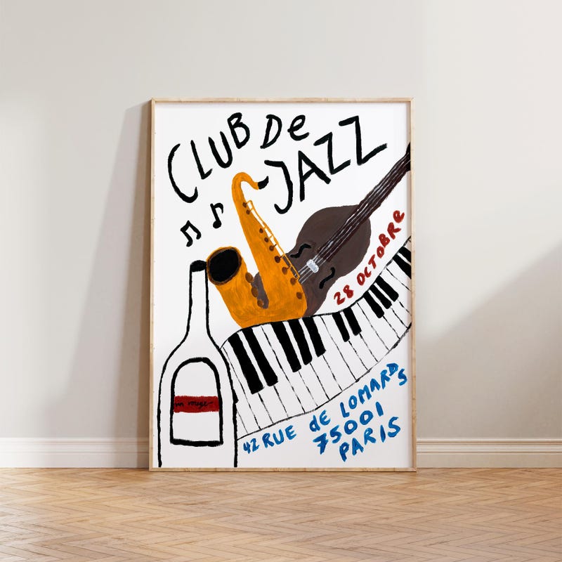 Jazz Print - Etsy