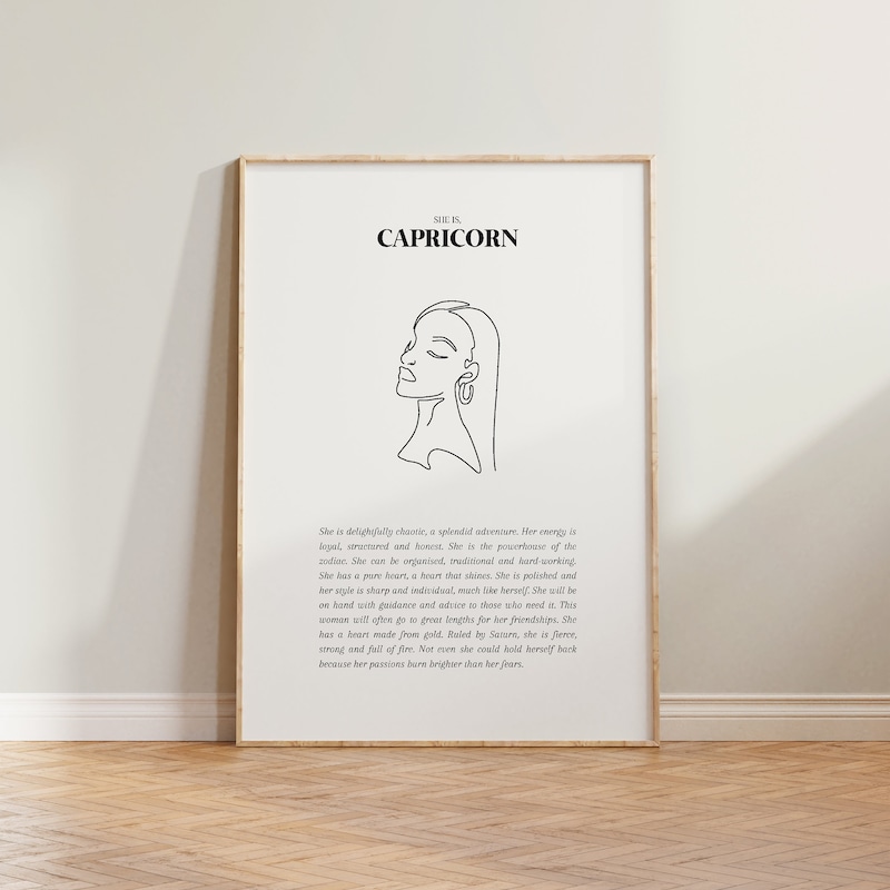Capricorn Print - Etsy Canada