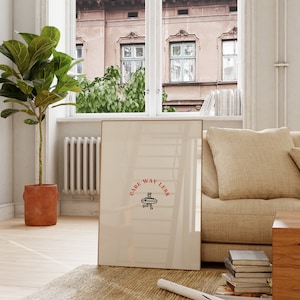 Care Way Less Print Poster, Mental Health Print, Abstract Wall Art ...