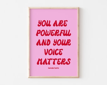 Your Voice Matters Poster - Etsy