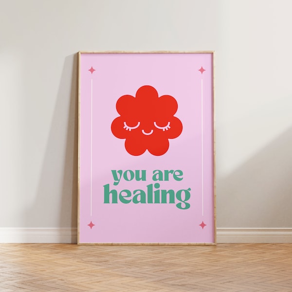 Healing Affirmation Poster - Etsy