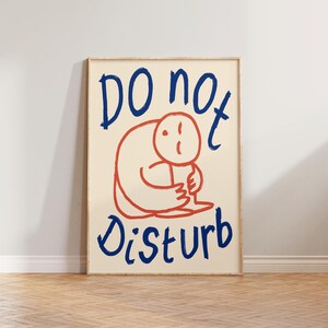 Bedroom Wall Art Print, Sleep Wall Art, Funny Bedroom Prints, Do Not ...