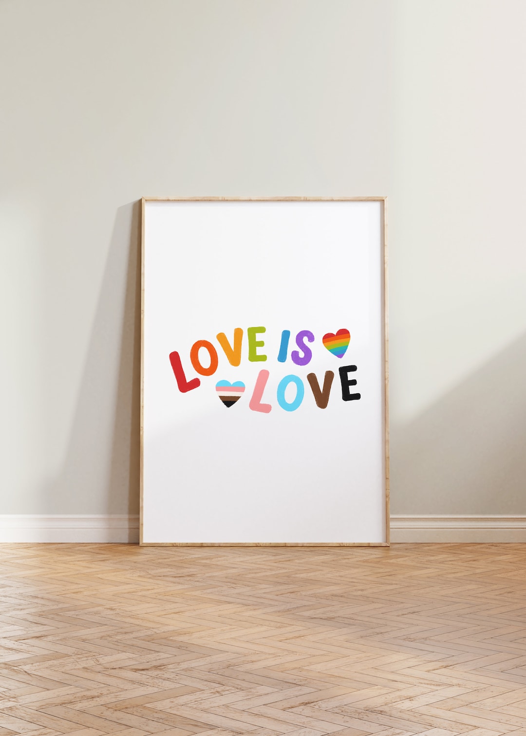 Love is Love Print, Pride Print, LGBTQ+ Print, Pride Rainbow Poster ...