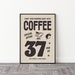 Retro Wall Art, Coffee Poster, Vintage Retro Coffee Print, Kitchen Wall ...