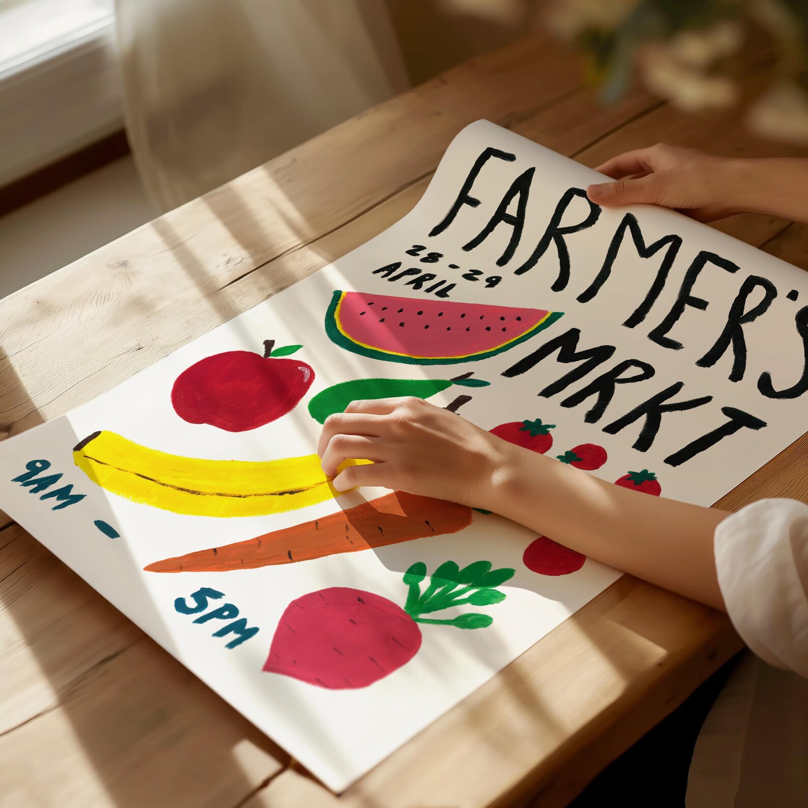 Kitchen Wall Art Print, Kitchen Poster, Farmer's Market Print ...