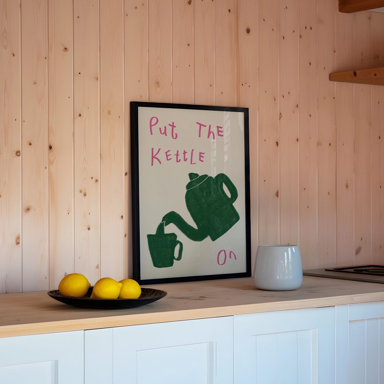 Kitchen Wall Art Print, Tea Poster, Illustration Kitchen Prints, Put ...