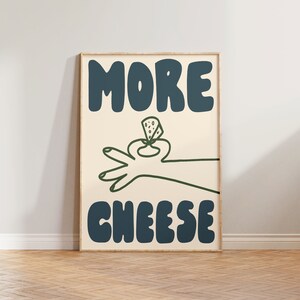 Kitchen Print, Funny Cheese Poster, Food Wall Art, Dining Room Wall ...