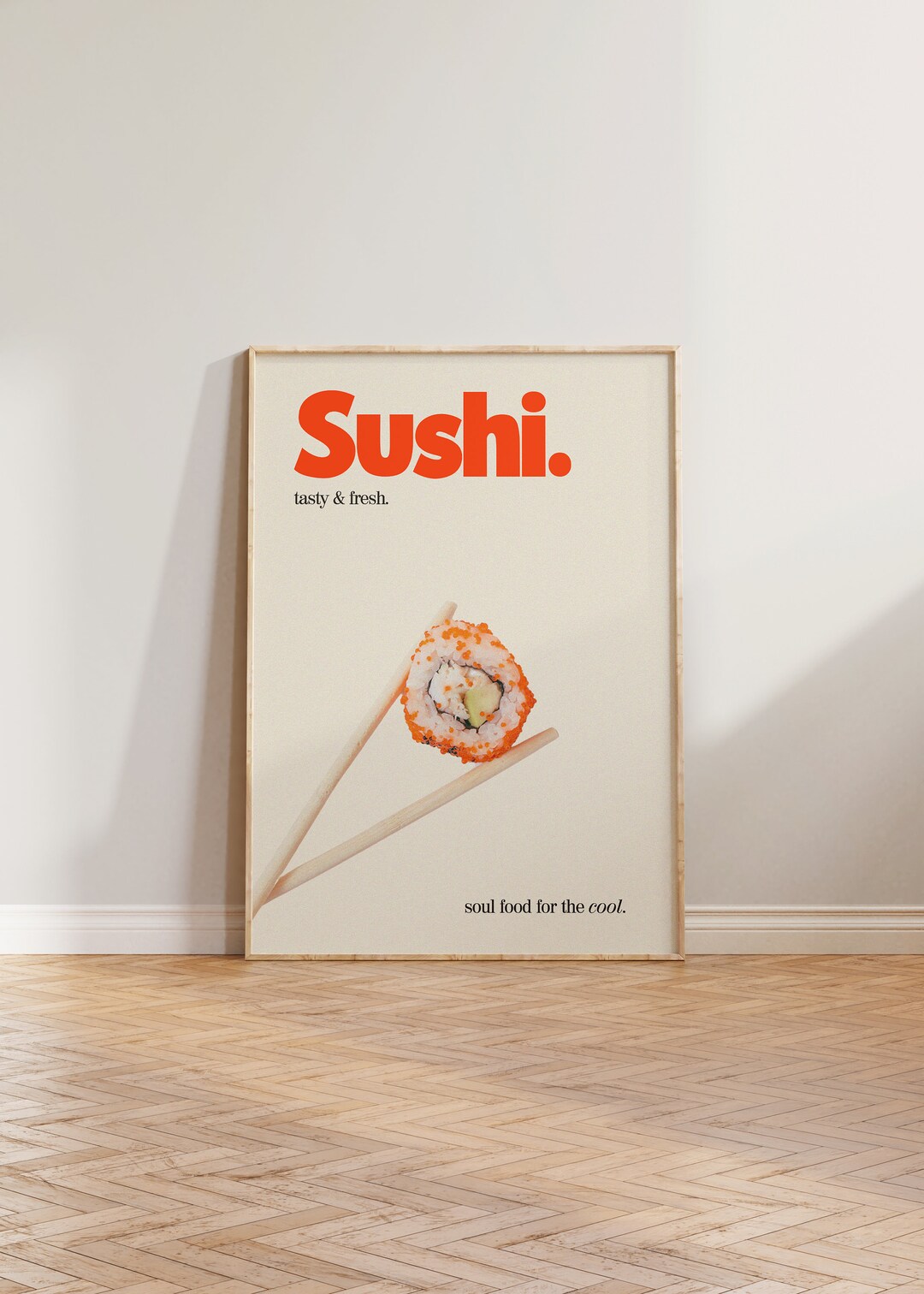 Sushi Print, Retro Print, Sushi Poster, Japanese Print, Retro Poster ...