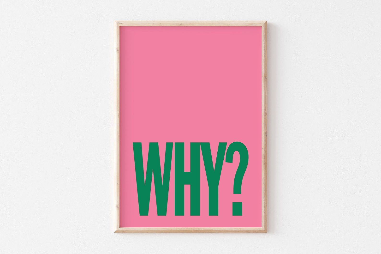 Why Print Poster, Bold Print, Typography Print, Why Poster, Bold Word ...