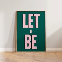 Let It Be - Etsy