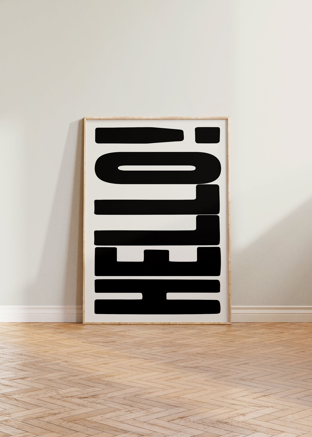 Hello Print Poster, Bold Print, Typography Print, Hello Poster ...