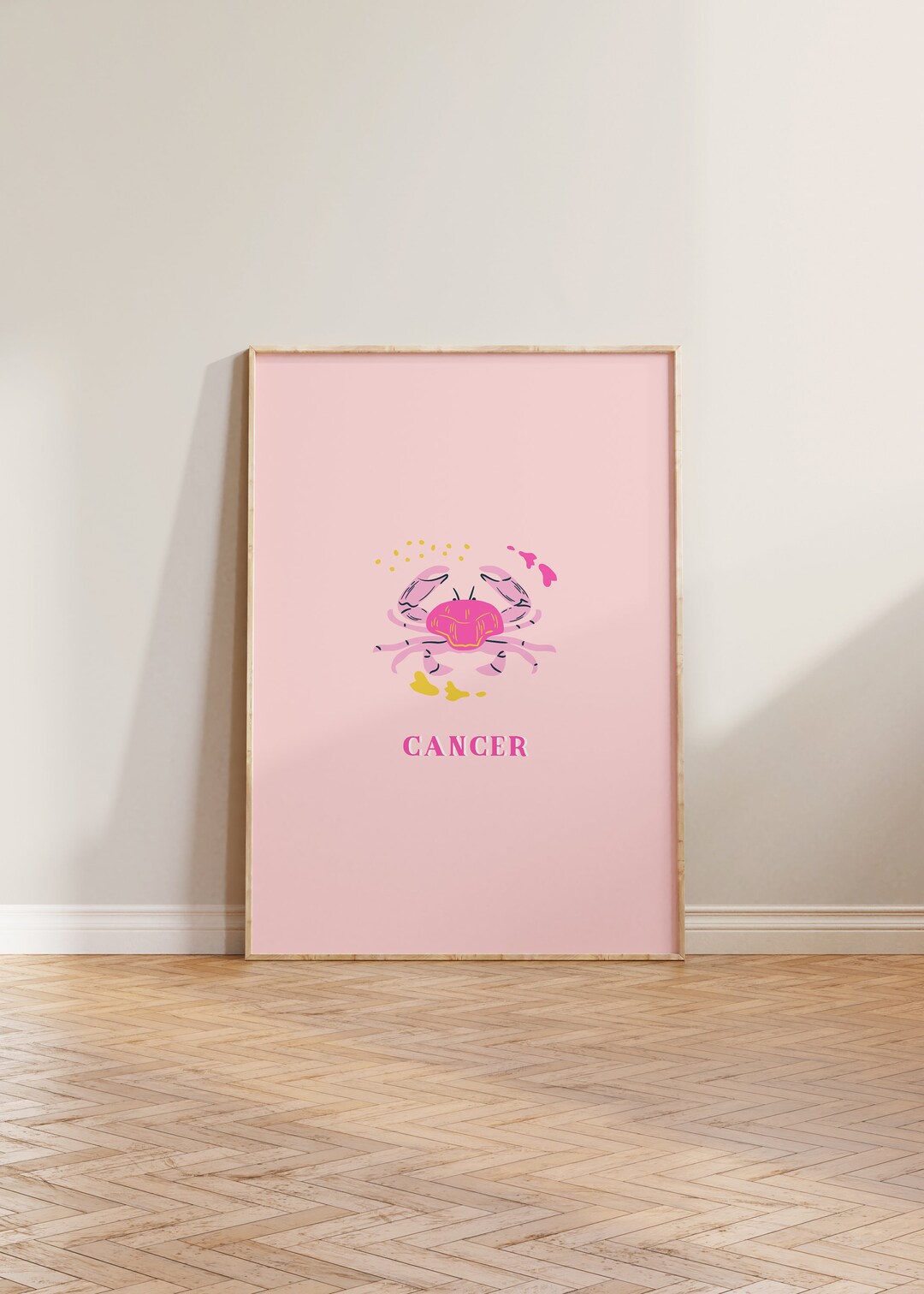 Cancer Star Sign Print, Cancer Zodiac Wall Art, Cancer Print Poster ...