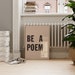 Be A Poem Print Poster, Bold Print, Typography Print, Poetry Poster ...