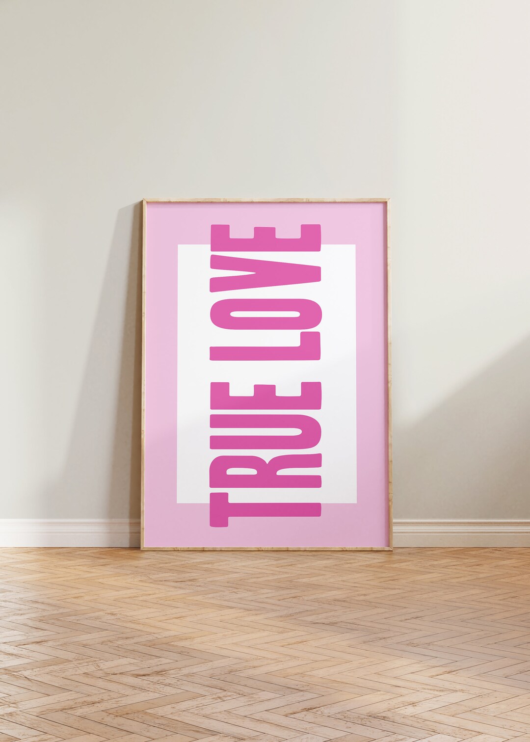 True Love Print Poster, Bold Print, Typography Print, True Love Poster ...