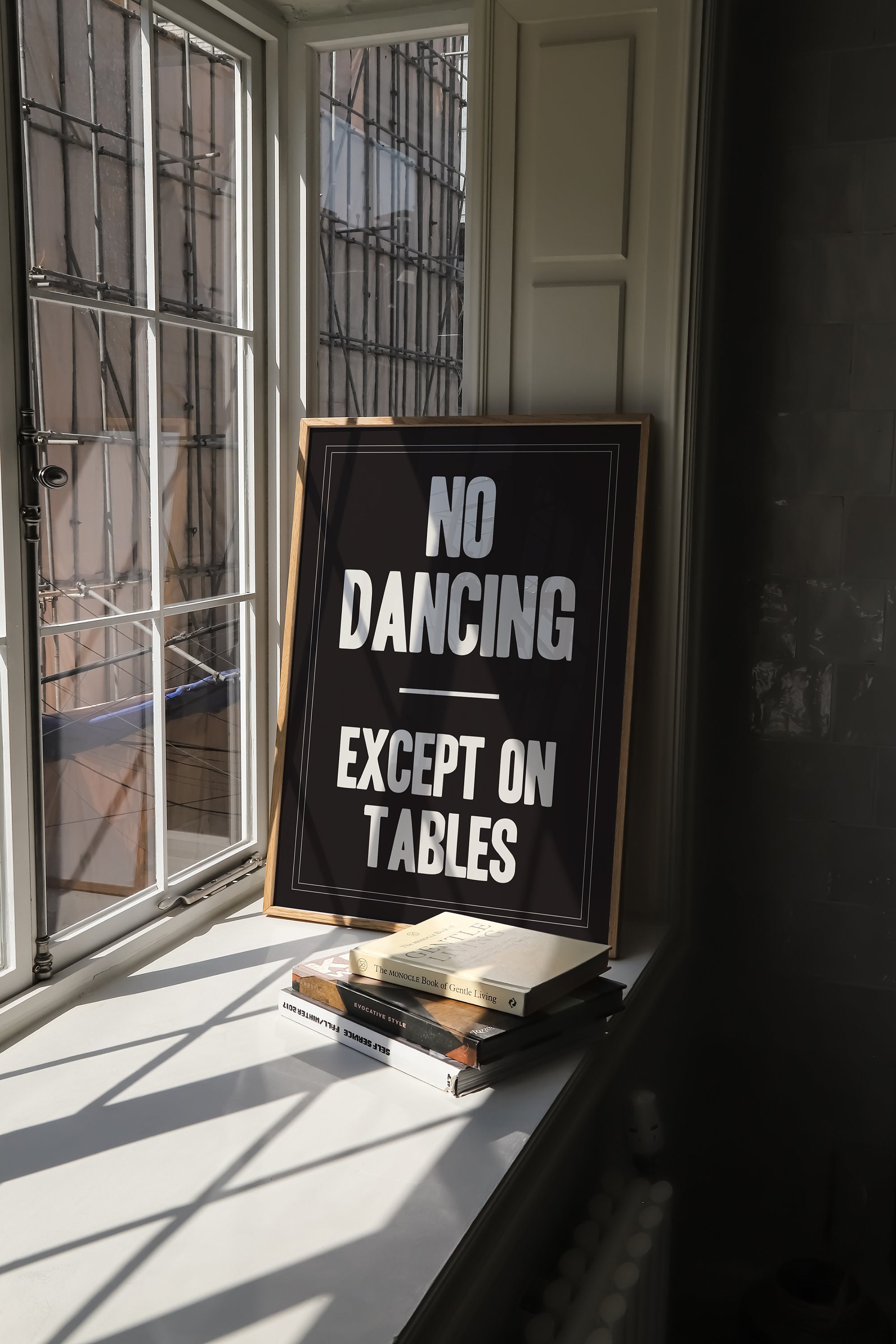 Kitchen Print, Retro Funny Poster, Food Typography Wall Art, No Dancing ...