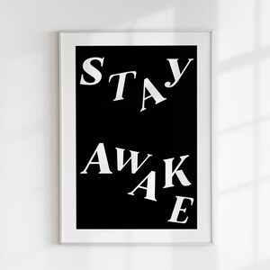 Bedroom Print, Black White Wall Art, Typography Print, Bedroom Poster ...
