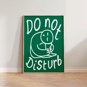 Bedroom Wall Art Print, Sleep Wall Art, Funny Bedroom Prints, Do Not ...