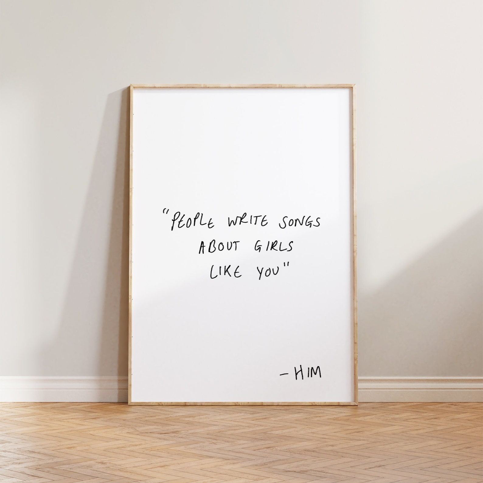 Music Print, Music Wall Art, Hand Written Quote Poster, Music Wall ...
