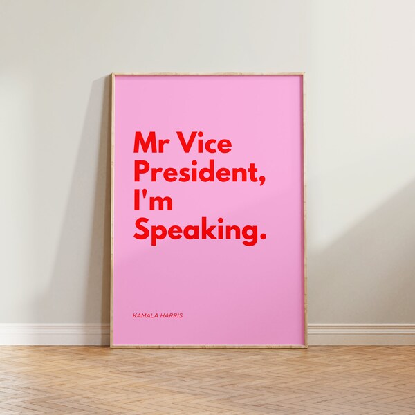 Vice President Poster for Kids - Etsy