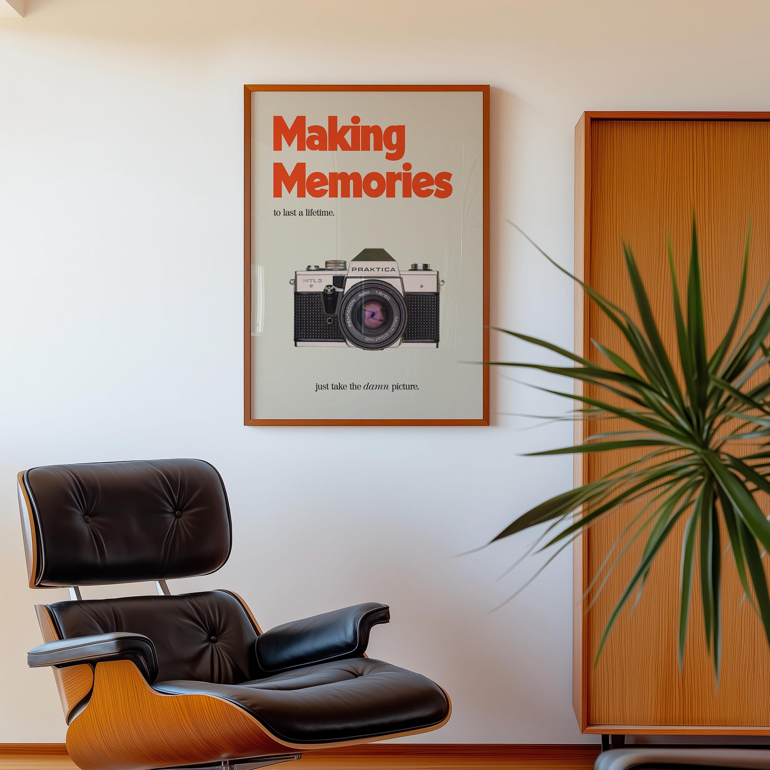 Retro Print, Making Memories Print, Retro Wall Print, Camera Print ...