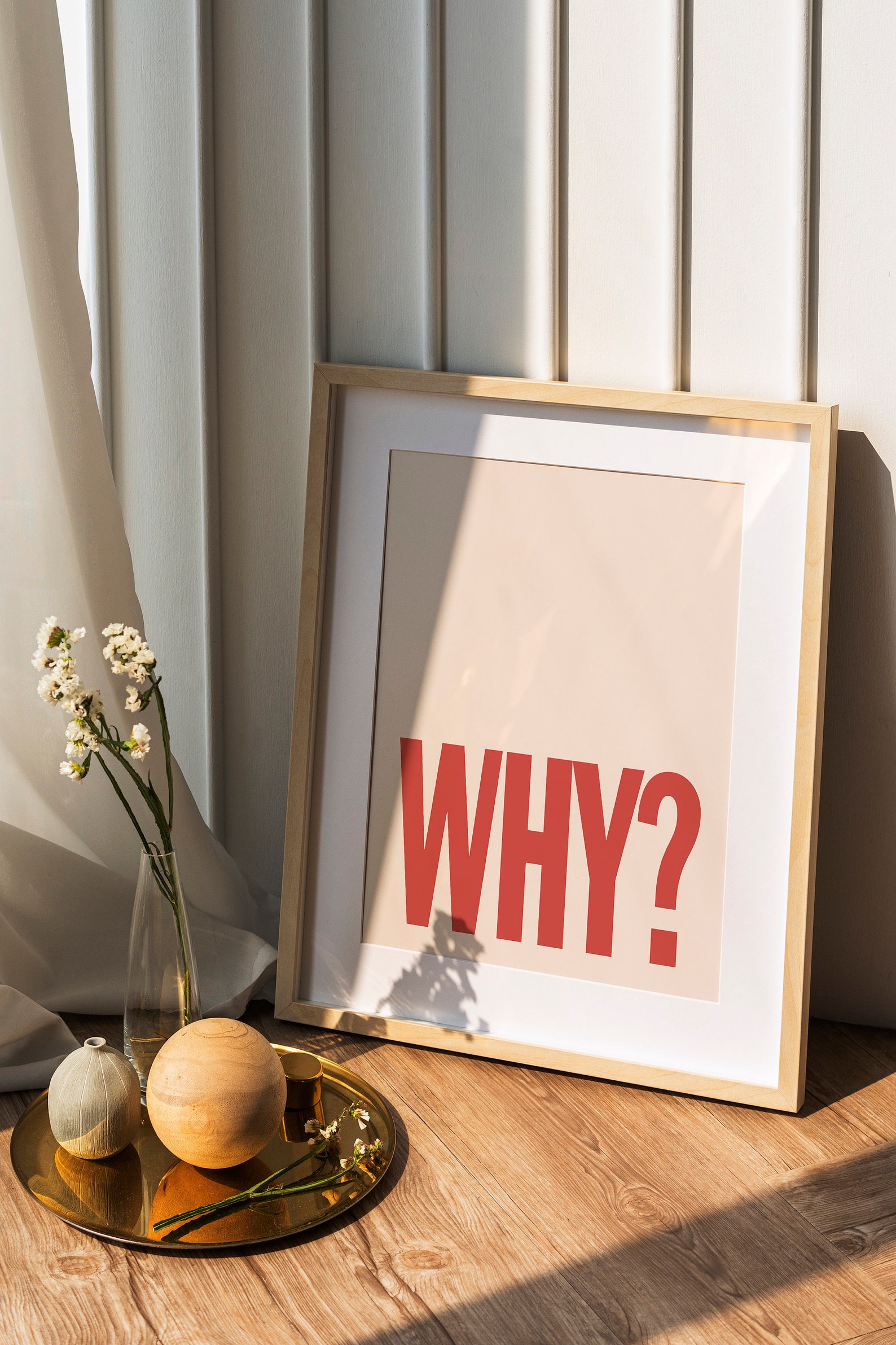 Why Print Poster, Bold Print, Typography Print, Why Poster, Bold Word ...