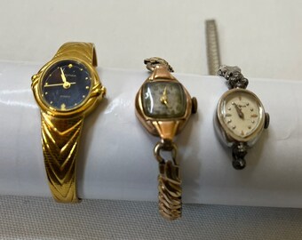 Genuine Vintage Wadsworth Gold Tone Wind up Women's Wrist - Etsy