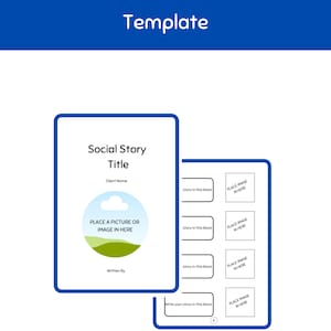 Social Story Template Editable in Canva /learning and Behaviour Support ...