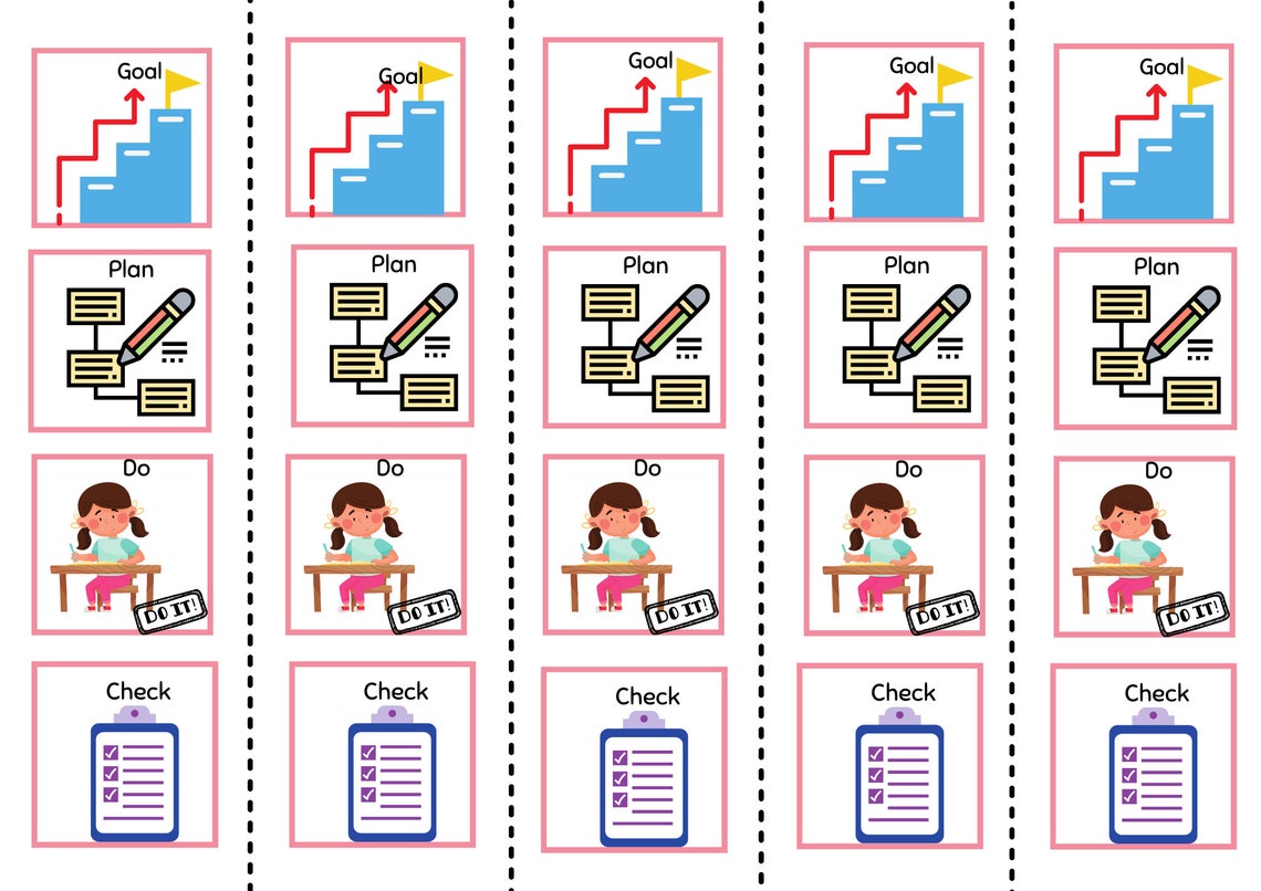 Girl and Boy Goal | Plan |do |check Visual / PDF Digital Download ...