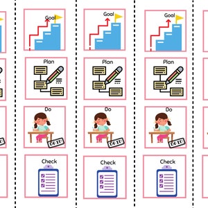 Girl and Boy Goal | Plan |do |check Visual / PDF Digital Download ...